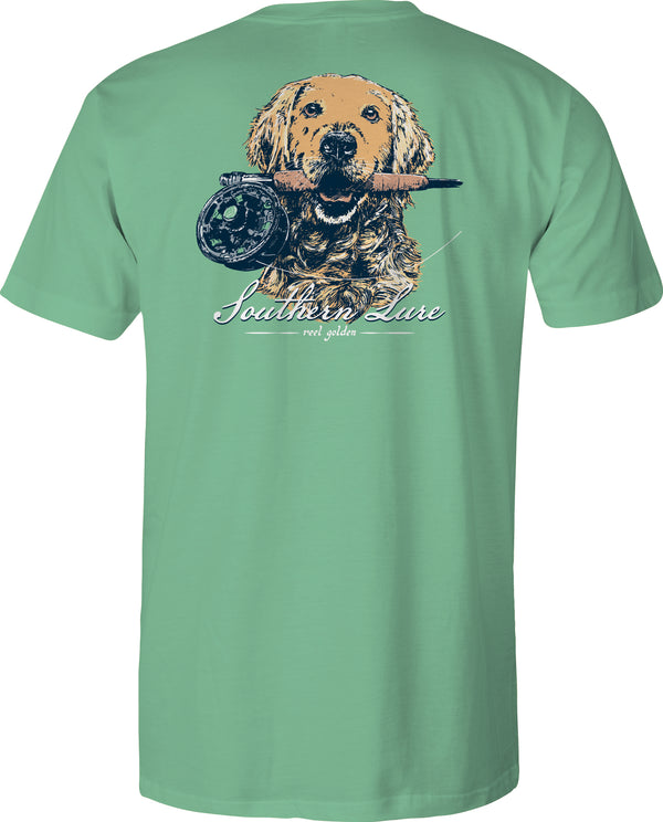 Adult Short Sleeve Tee Reel Golden - Seafoam | SOUTHERN LURE - Southern ...