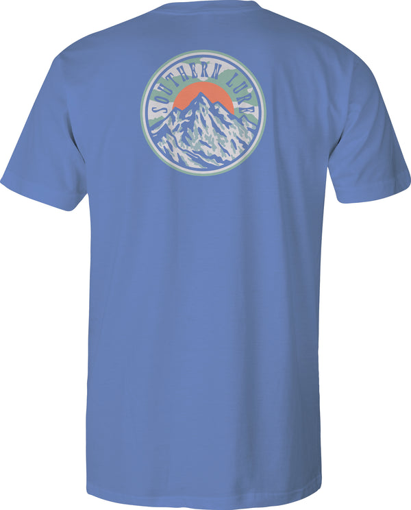 Adult Short Sleeve Tee Mtn Badge - Dusk | SOUTHERN LURE - Southern Lure