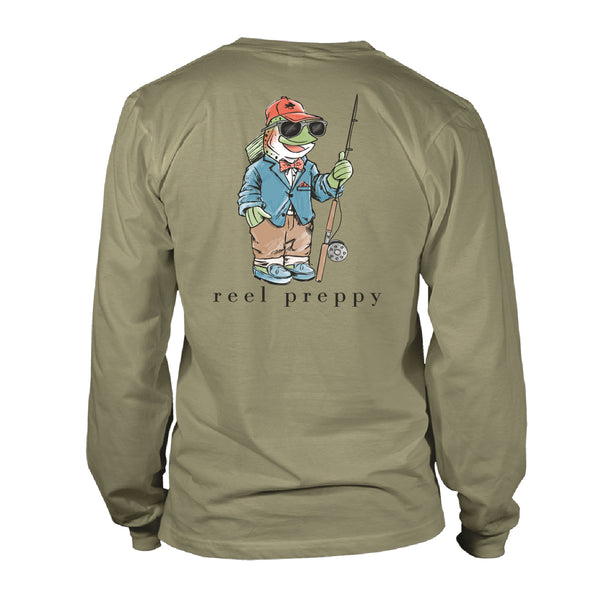 Youth - Long Sleeve Tee - Reel Preppy - Khaki | SOUTHERN LURE ...