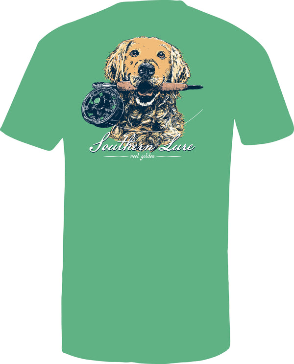 Adult Short Sleeve Tee Reel Golden - Seafoam | SOUTHERN LURE - Southern ...