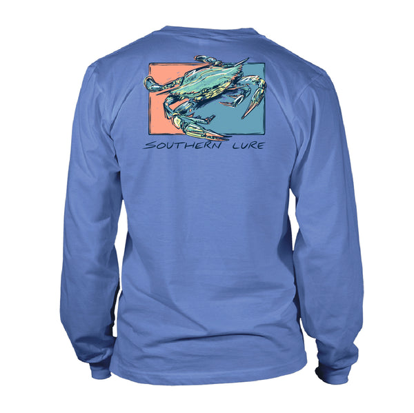 Adult Long Sleeve Tee Crabby - Dusk | SOUTHERN LURE - Southern Lure