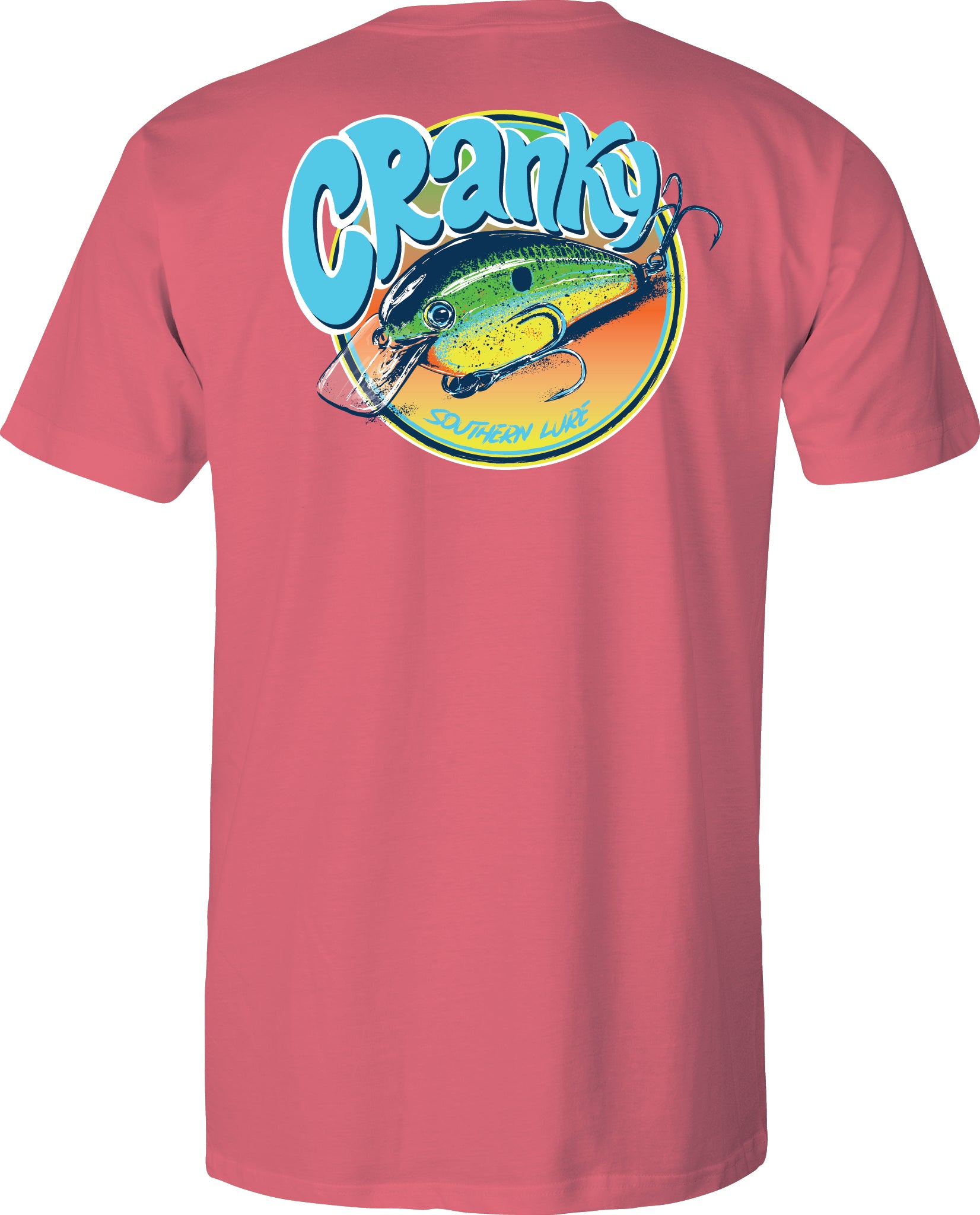 Toddler Short Sleeve Tee Cranky V4 - Coral | SOUTHERN LURE - Southern Lure