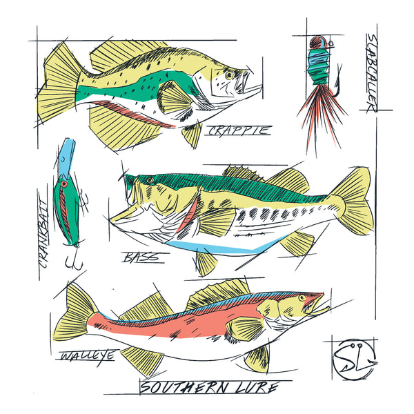 Toddler Short Sleeve Tee Gear - White | SOUTHERN LURE - Southern Lure