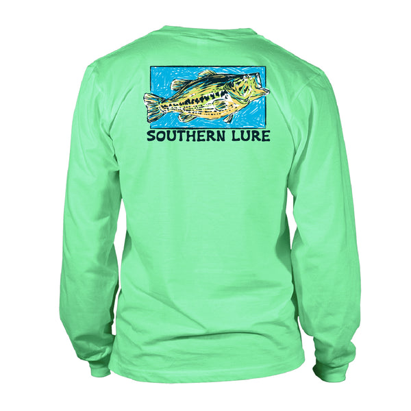 Men's Long Sleeve UV50 Performance Bass Box - Mint | SOUTHERN LURE ...